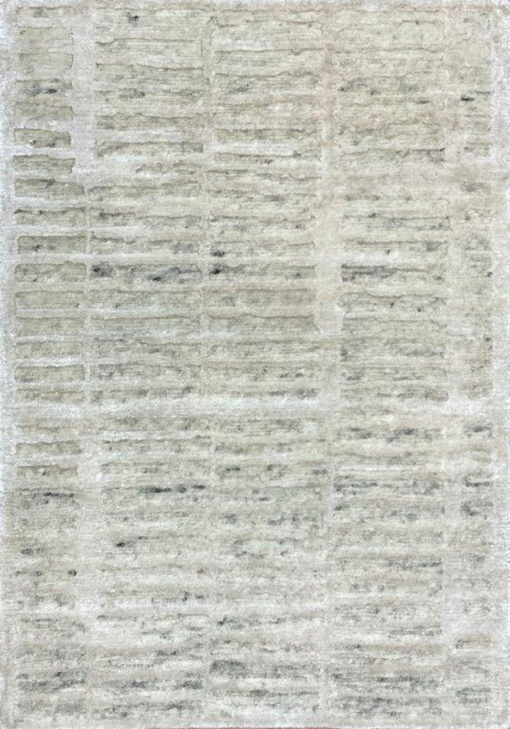 SS-1 Ivory Bamboo Silk-wool Indo Nepali Rug – Nanak Rugs